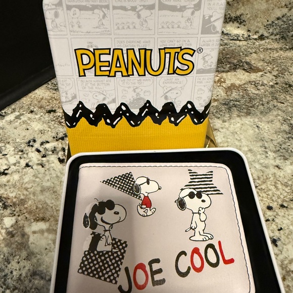 Peanuts | Accessories | Peanuts Black And White Joe Cool Wallet | Poshmark